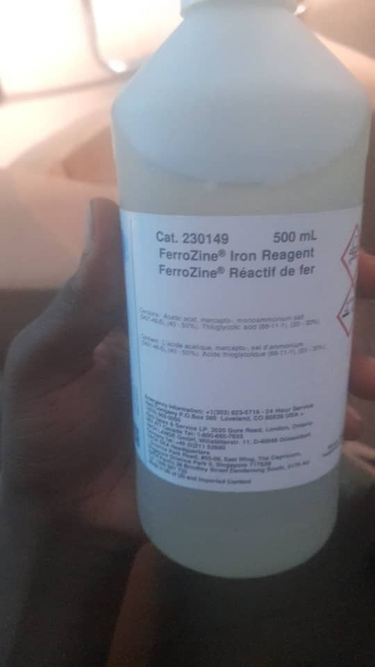 FerroZine® Iron Reagent, 500 mL